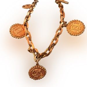 Fendi | Jewelry | Stunning Vintage 8s Fendi Janus Coin Necklace | Poshmark